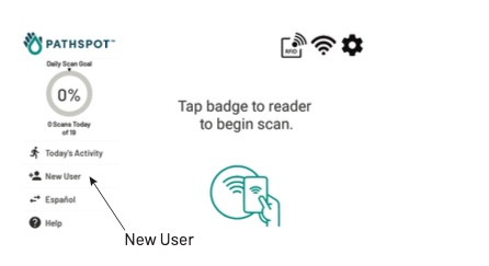 RFID Reader Pairing and User Registration – PathSpot