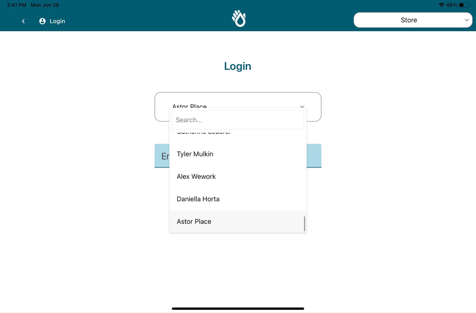 Logging into the Tablet – PathSpot