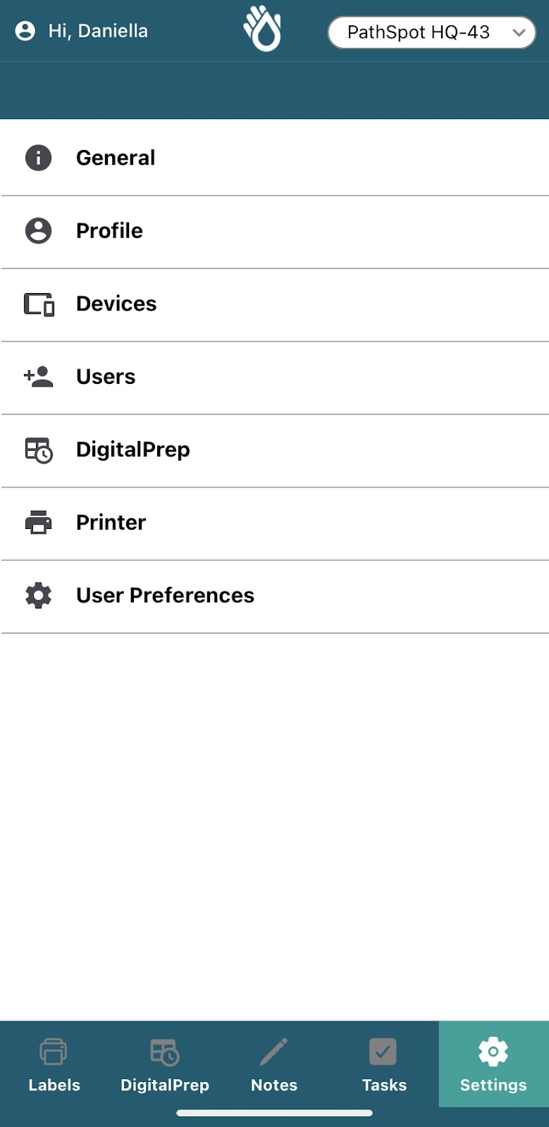 SafetySuite Settings – PathSpot