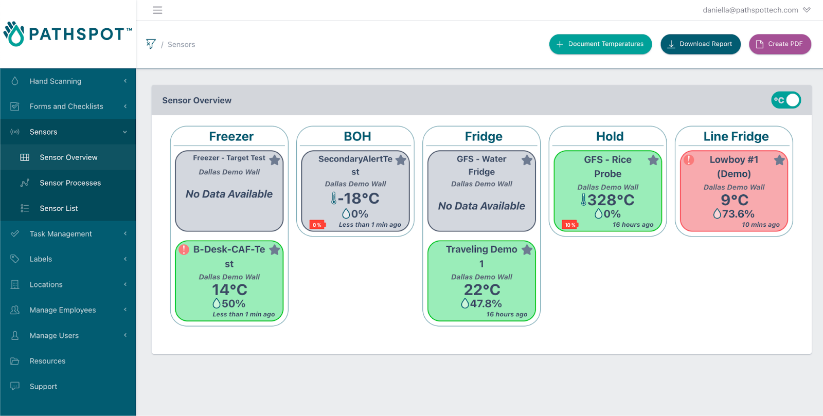 Set-Up Guide: PowerTemp Sensors + PowerTemp Gateway – PathSpot