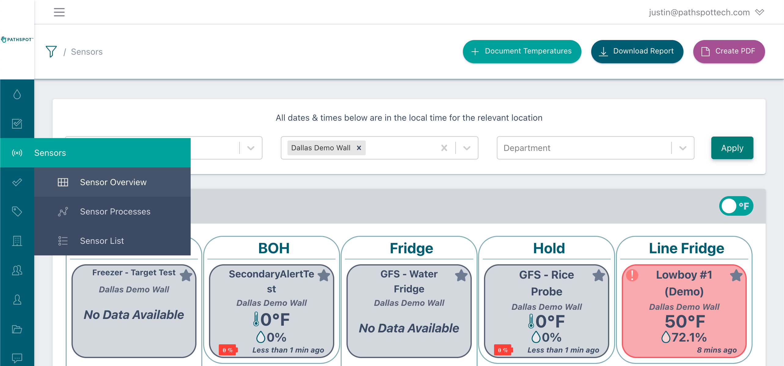 Temperature Sensor: Reporting, Data, & Functionality (Signing Off On ...